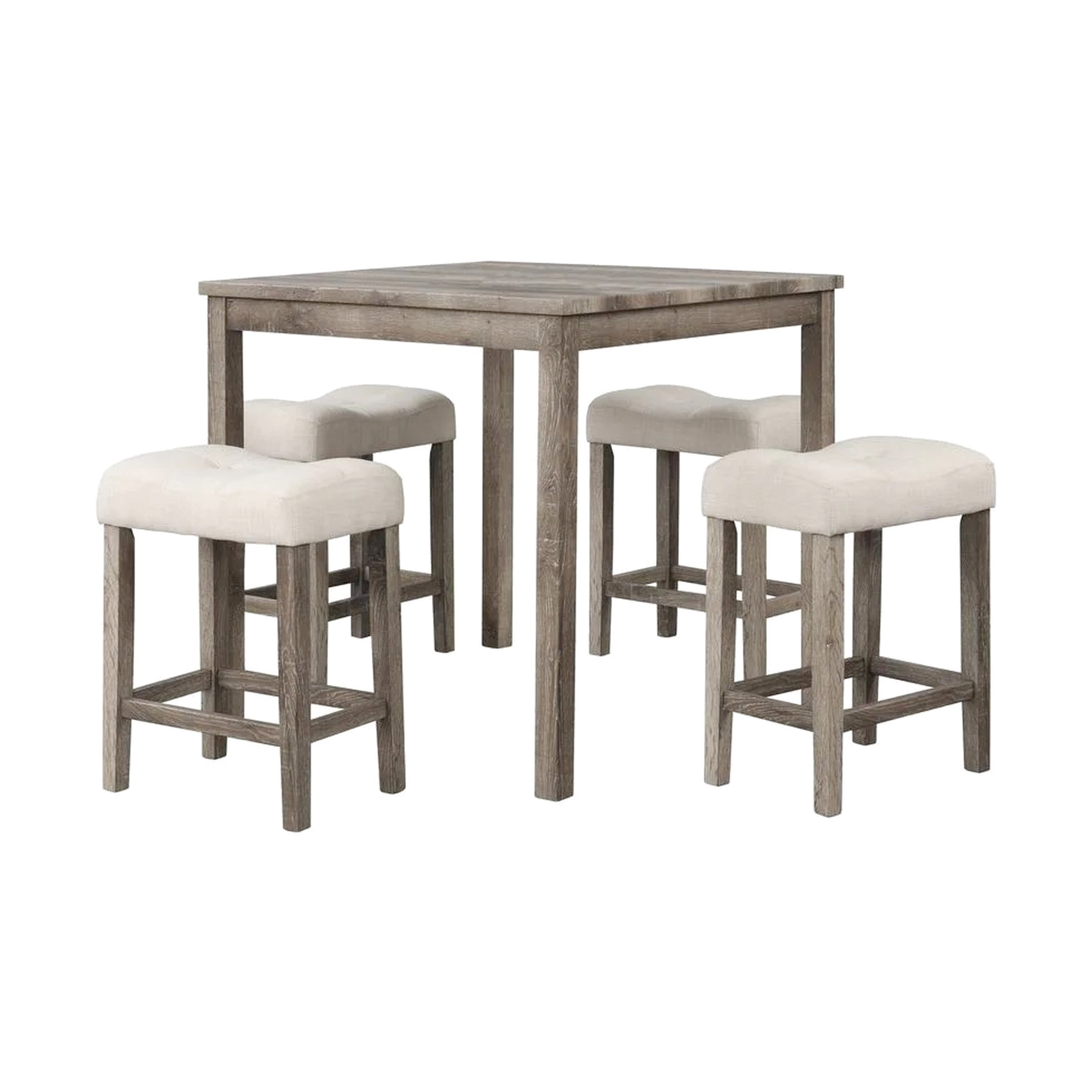 Latitude Run® 5 Piece Transitional Dining - 36-inch Square Table And 4 ...