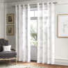 Kelly Clarkson Home Tempo Geometric Sheer Grommet Single Curtain Panel ...