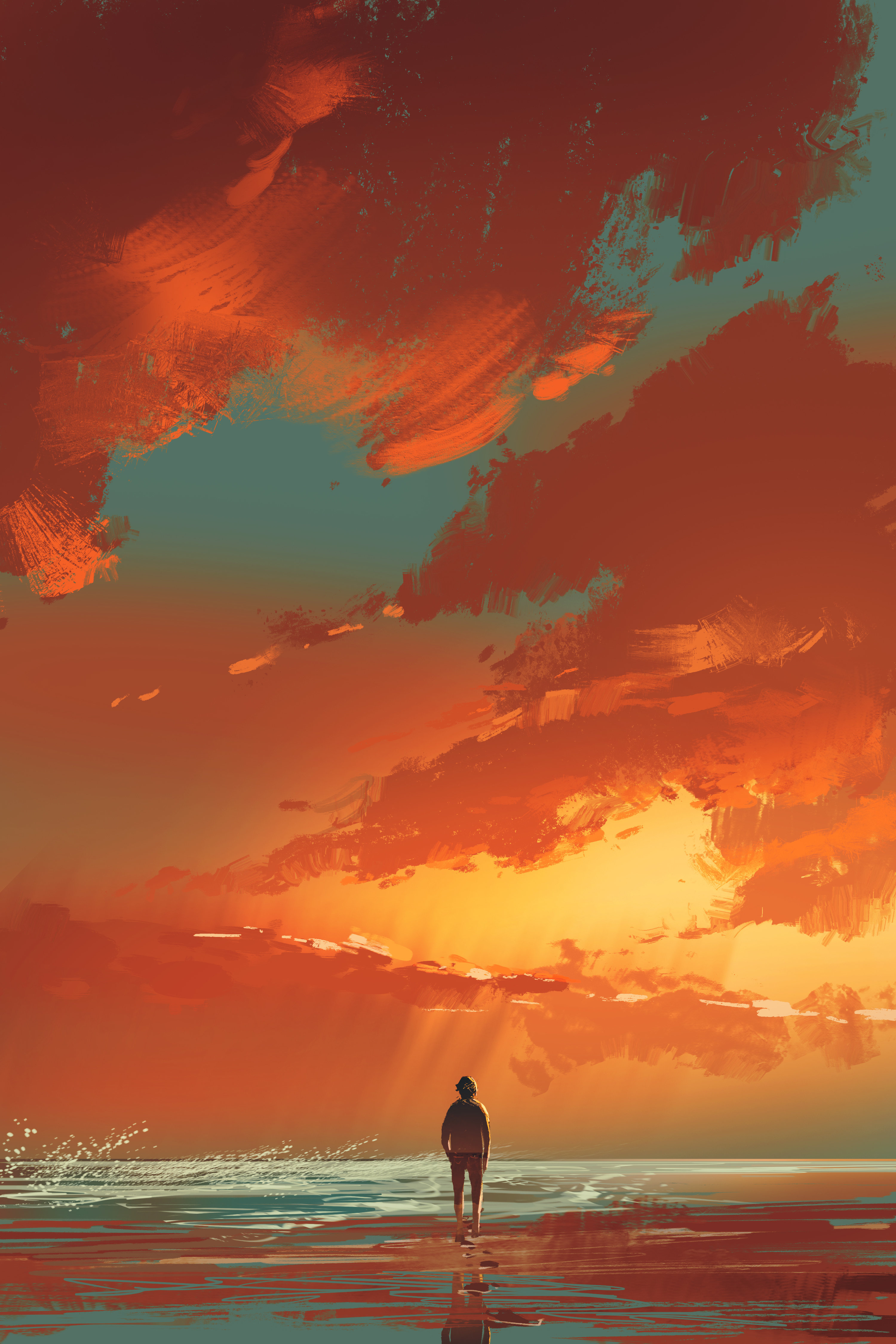 Lonely Man Art