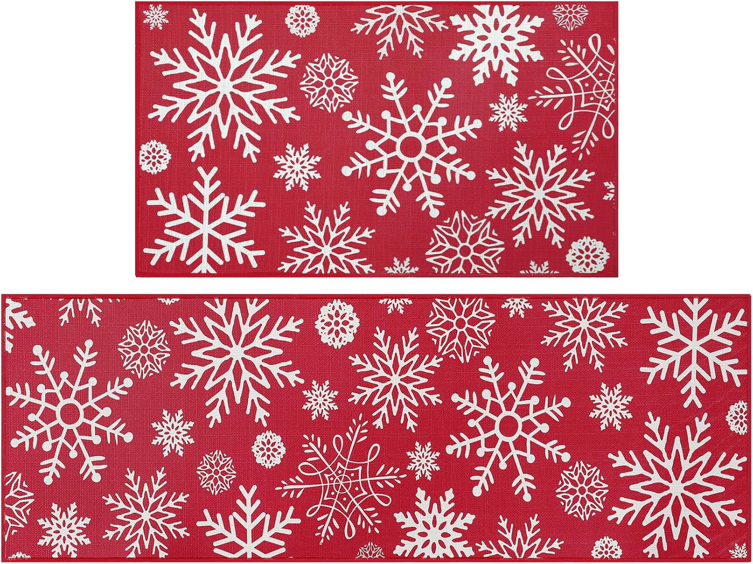 The Holiday Aisle® Laronte Christmas Kitchen Rugs and Mats Non-Slip ...