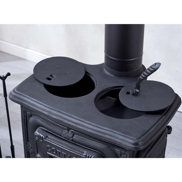 Hart Enjoy life Cast-iron vintage wood-burning fireplace for heati ...