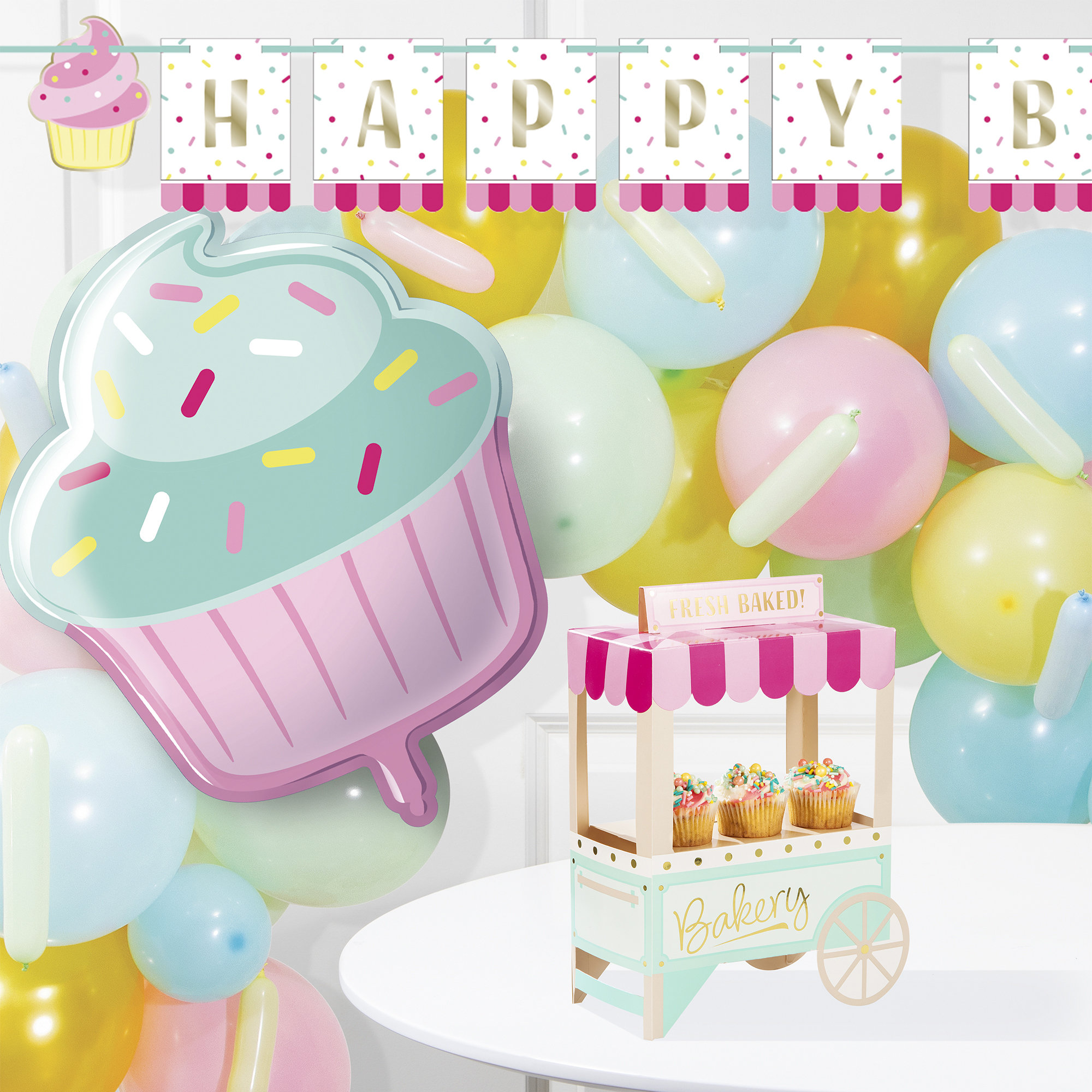 Creative Converting Bakery Sweets Baking Party Decorations Kit, 47 ct ...