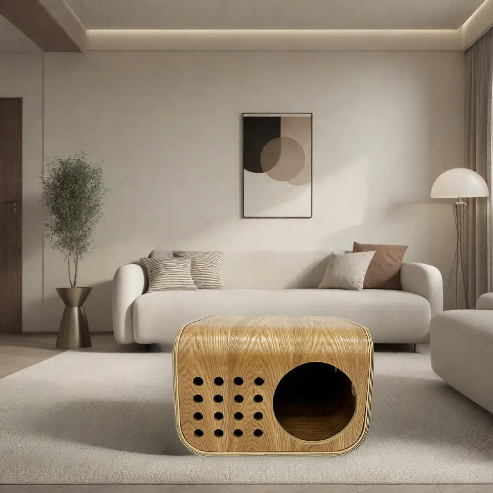 AWORET Retro Cat House Side Table | Wayfair
