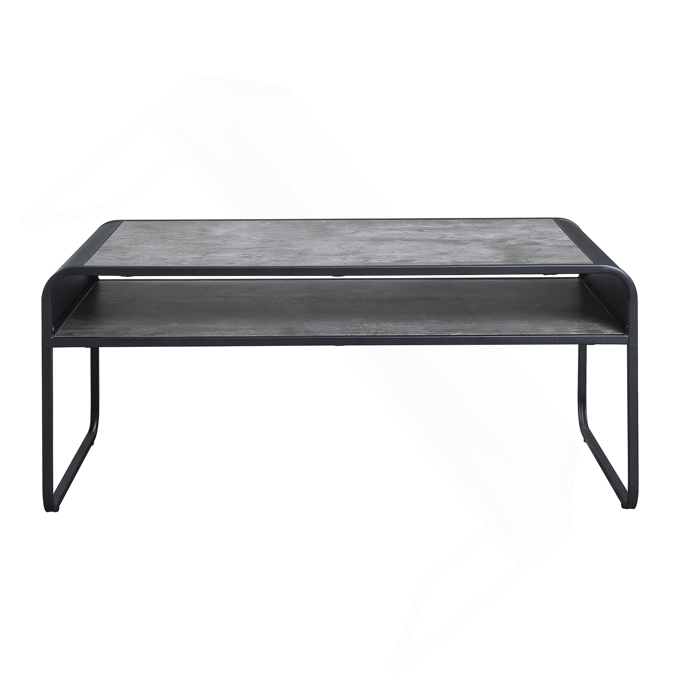 Wrought Studio™ Modern Sleek Design Black Finish Coffee Table With ...