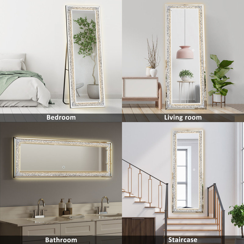 Mercer41 Ellaree Glass Rectangle Mirror | Wayfair