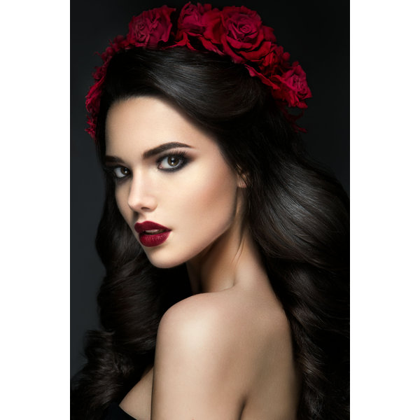 Ebern Designs Garret Beauty Fashion Model - Wrapped Canvas Photograph ...