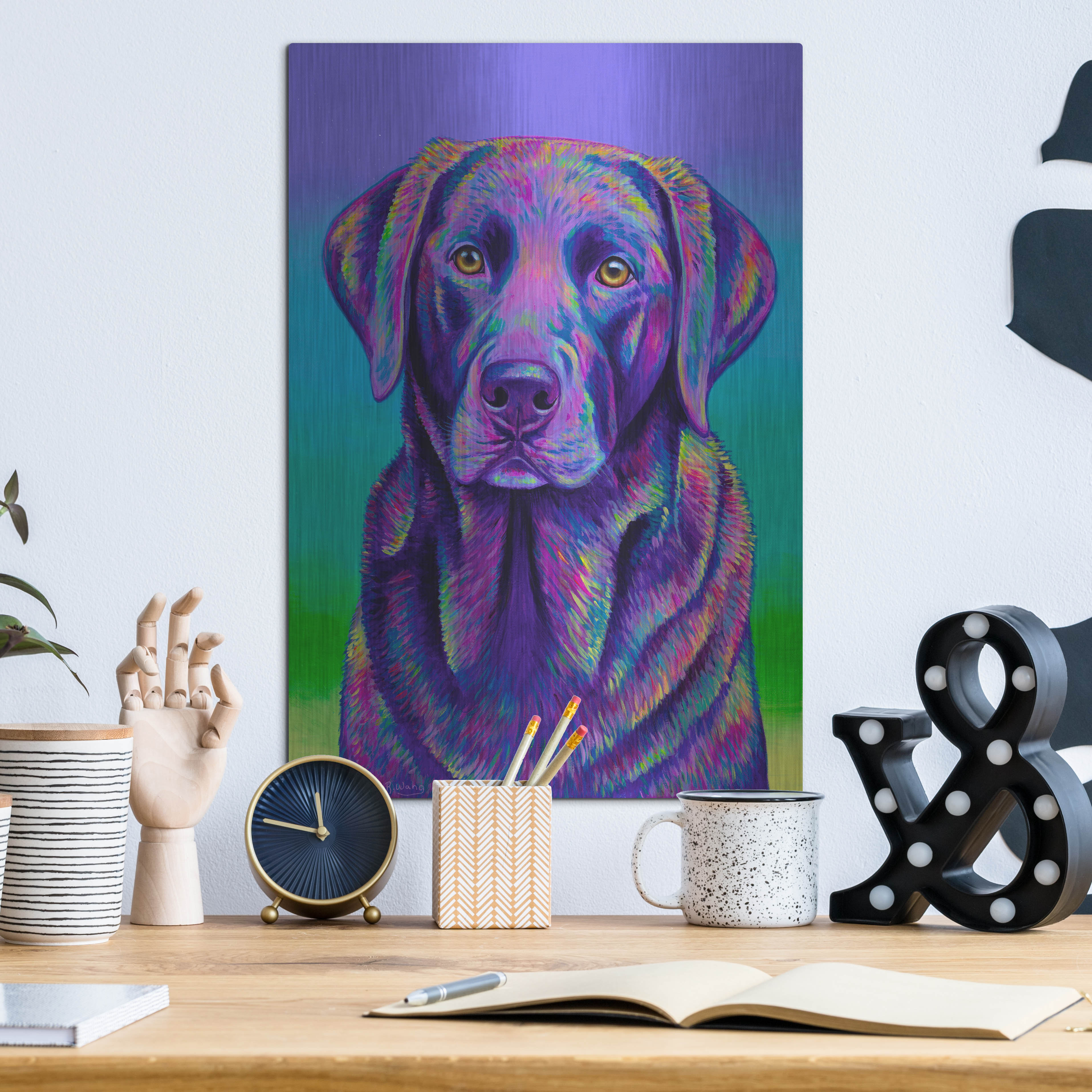 Winston Porter " Purple Chocolate Labrador Retriever " by Rebecca Wang ...