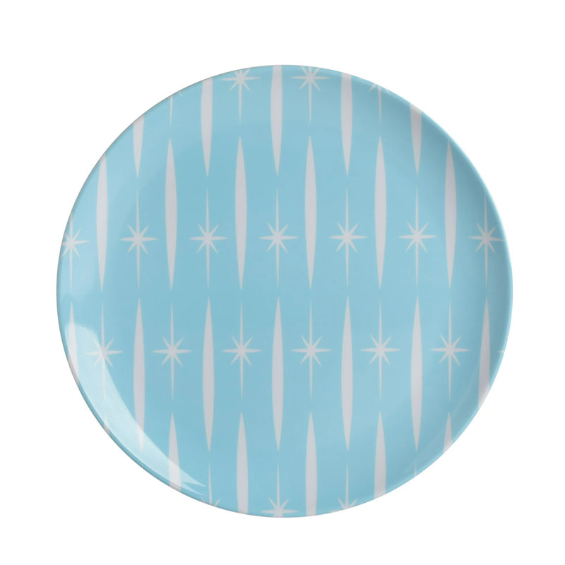 Ebern Designs 12 Piece Melamine Geometric Dinnerware Set | Wayfair