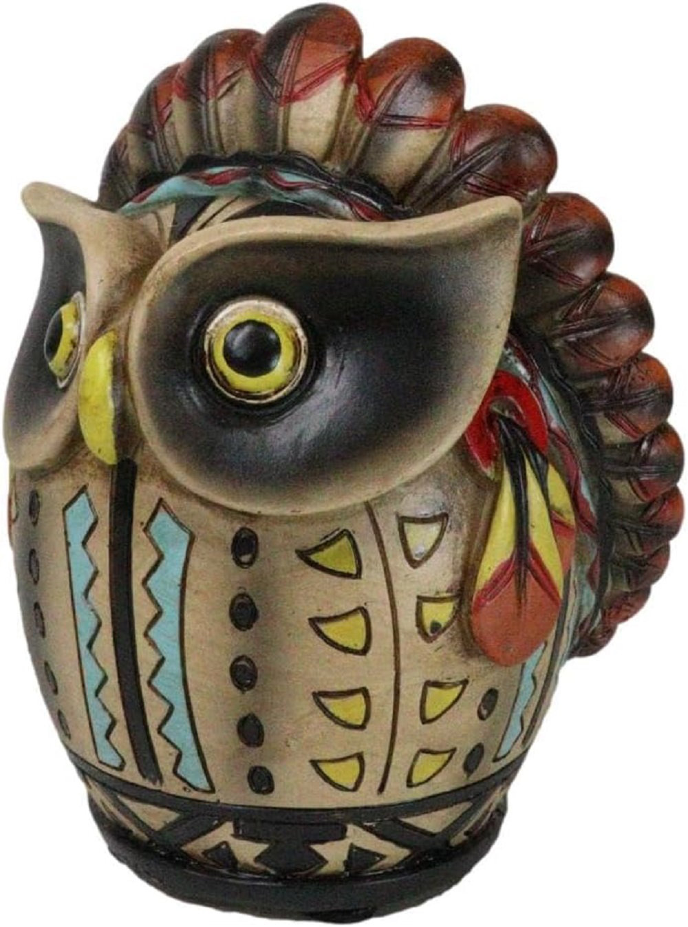 Loon Peak® Southwestern Colorful Tribal Native Indian Owl Chief With ...
