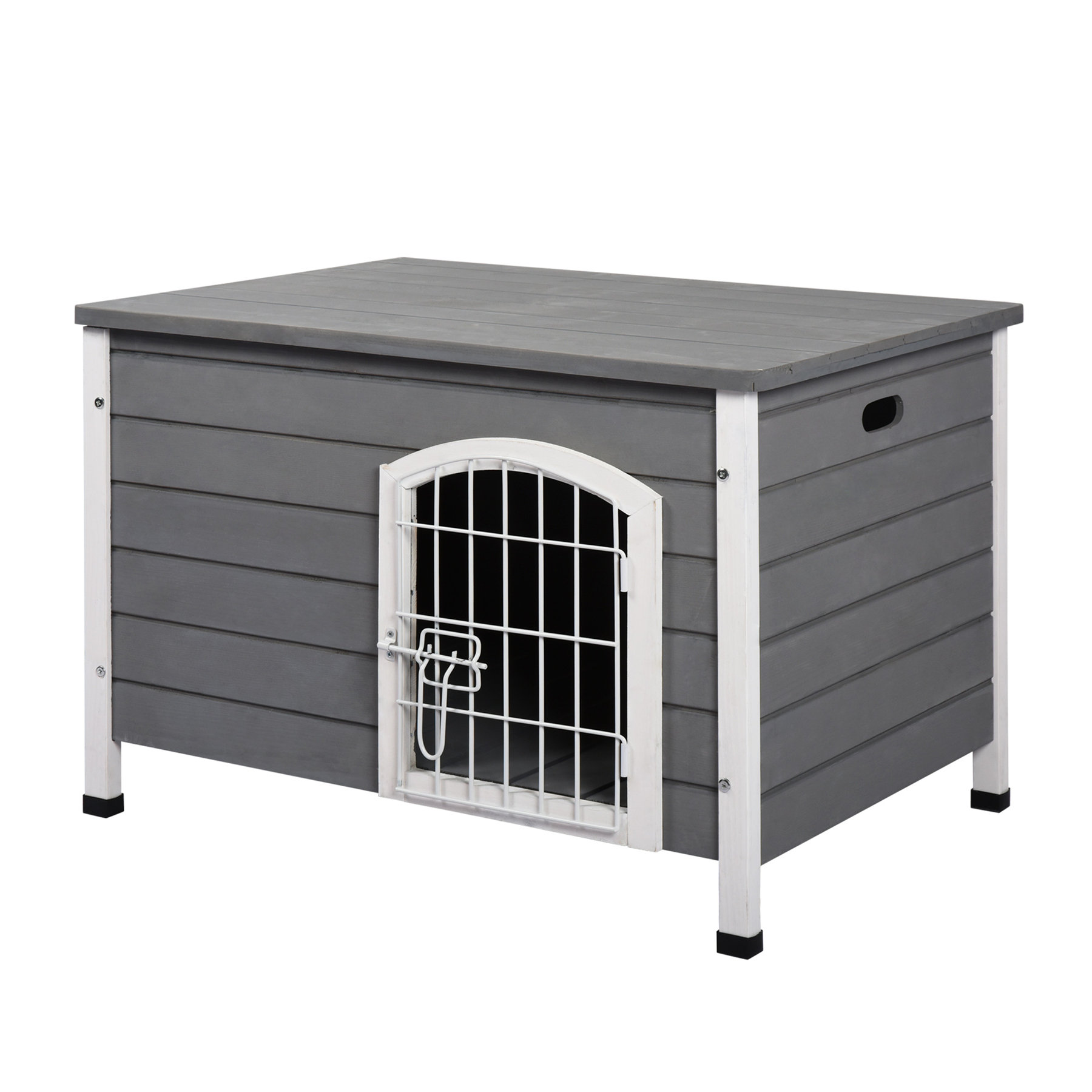 George Oliver Cage à chien en bois avec cage en métal - Wayfair Canada
