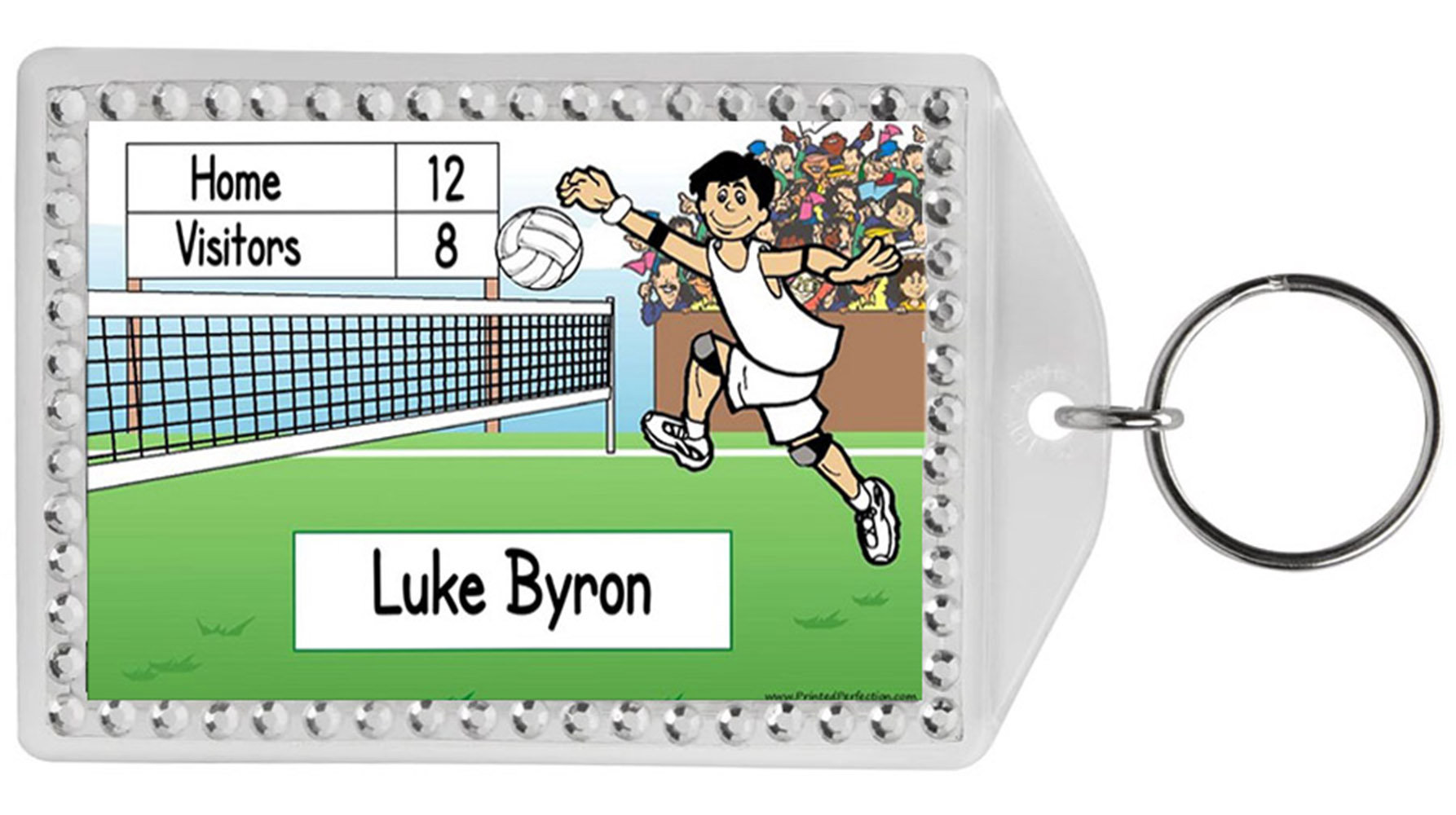 Printed Perfection Personalized Name That Toon Volleyball Player - Male ...