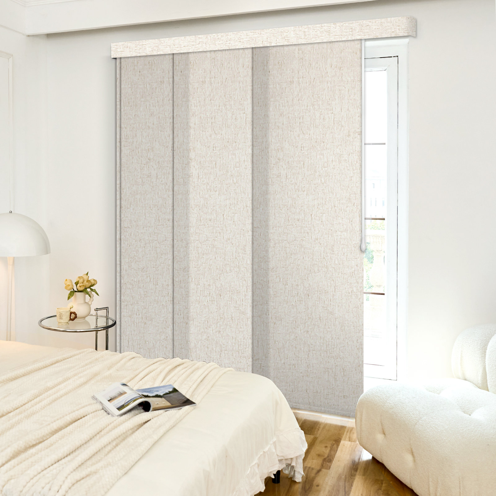 Symple Stuff 4-panel Adjustable Panel Track Blinds Blackout＆Light ...