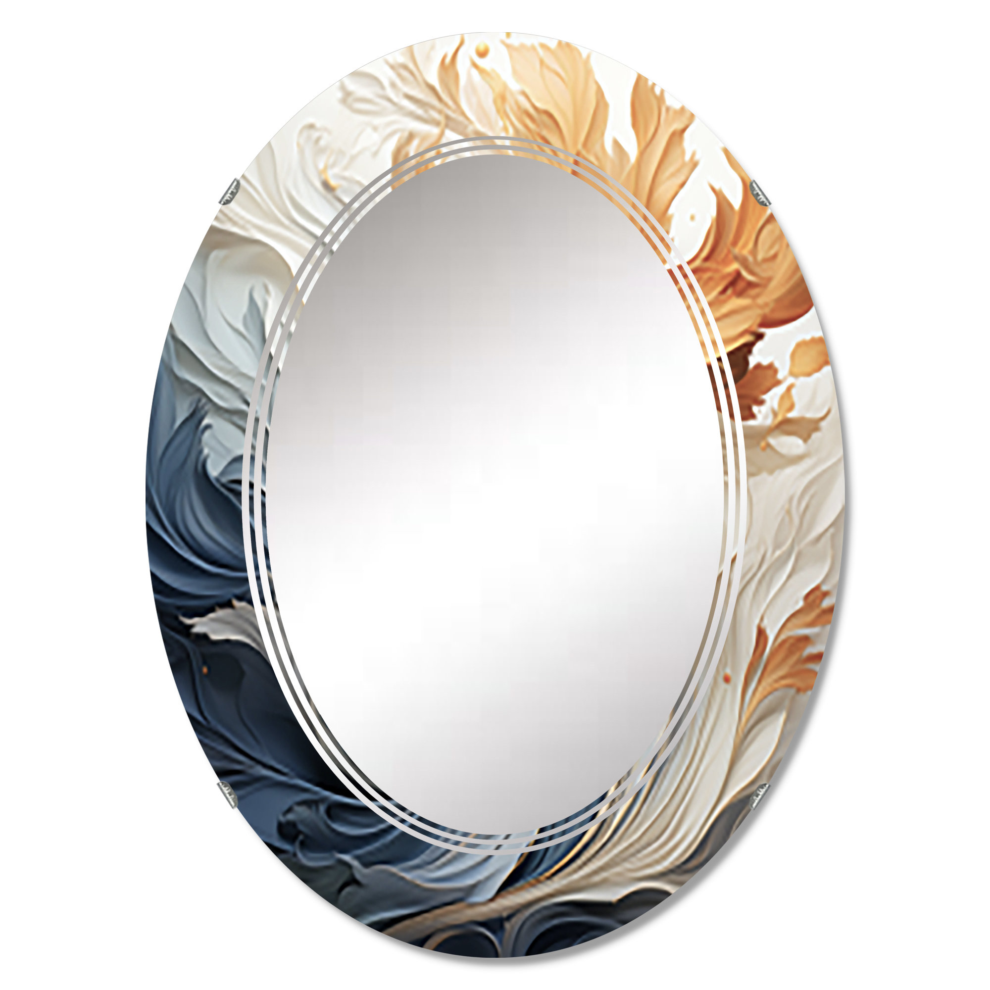 East Urban Home Renaday - Modern Wall Mirror Oval | Wayfair