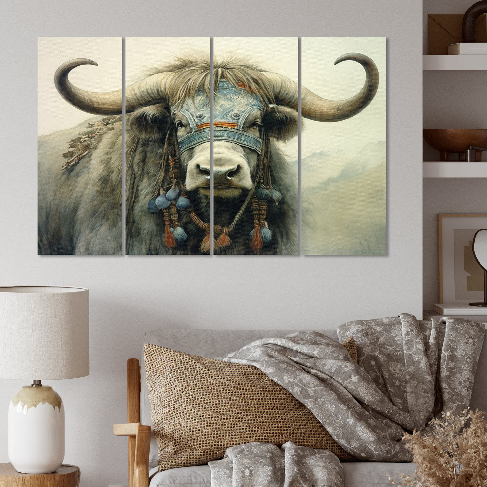 Union Rustic Wild Yak III - Animals Metal Wall Decor Set | Wayfair