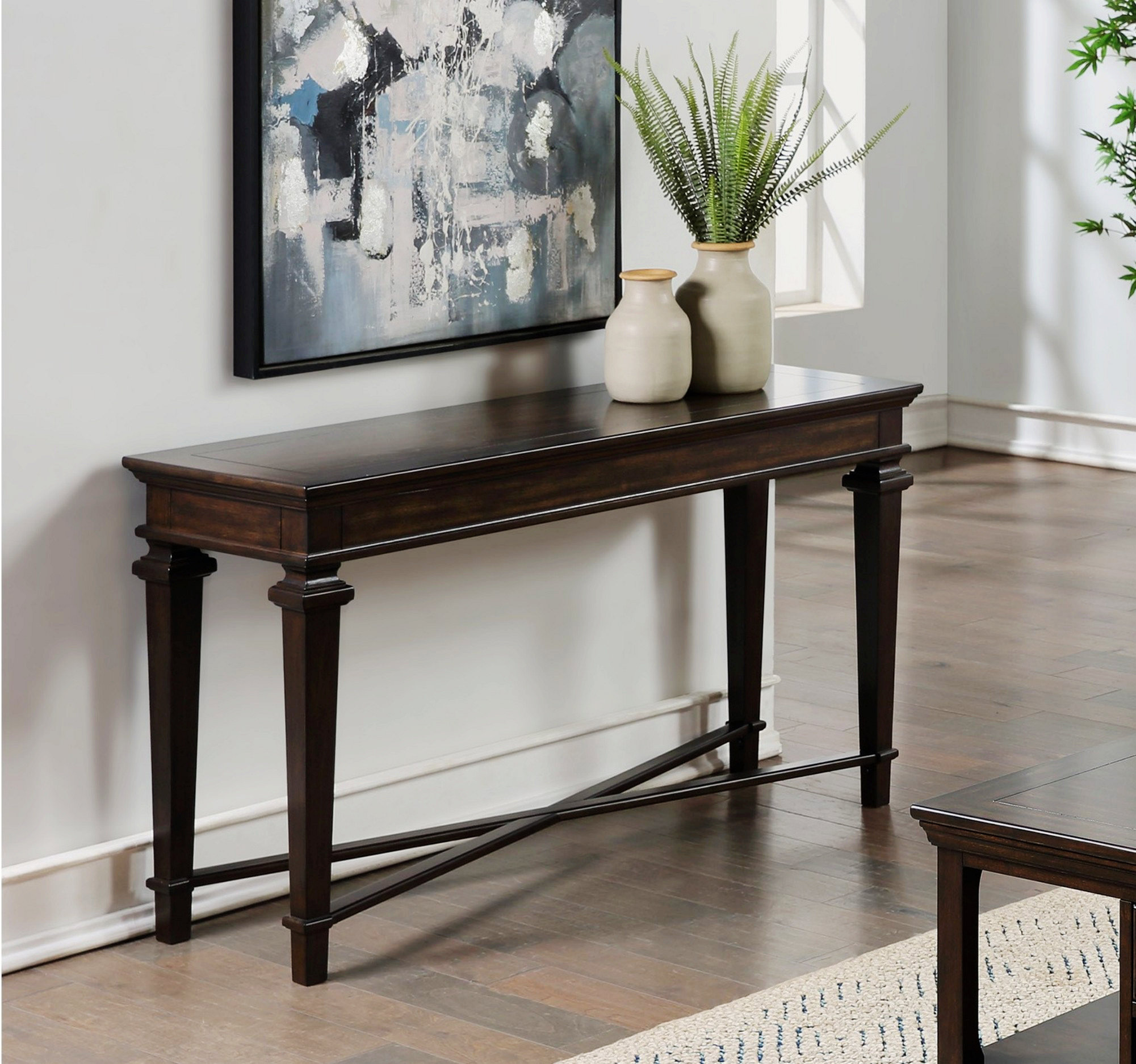 Darby Home Co Traditional Style Console Table, Rectangular Table ...
