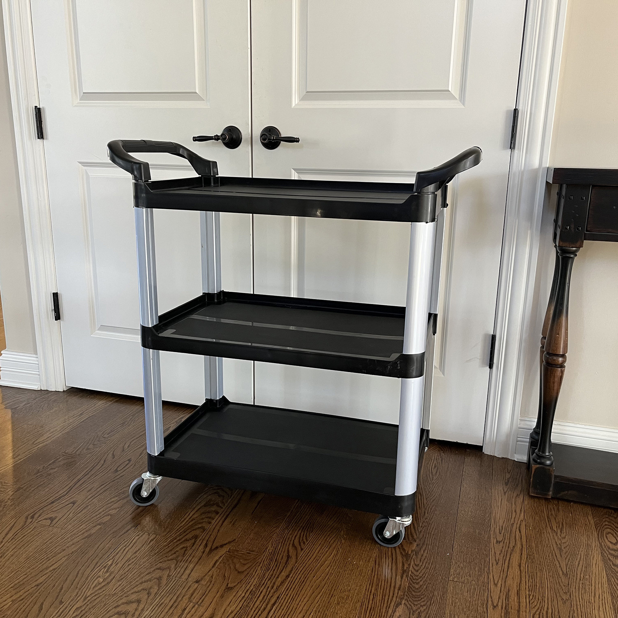 FixtureDisplays Foodservice Cart 330lbs Capaticy 3 Shelf Utility Cart ...