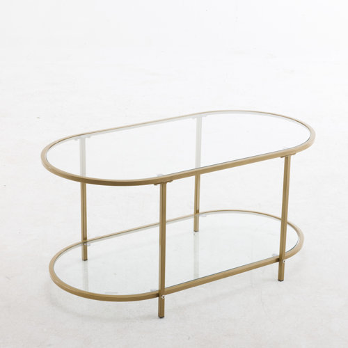 Glass Oval Coffee Tables You'll Love | Wayfair