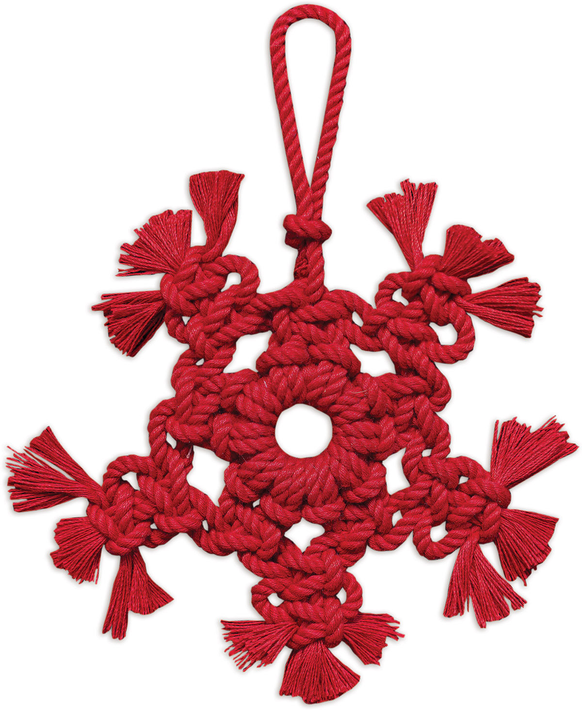 Ophelia & Co. Red Snowflake Ornament 5" - Set of 4 | Wayfair
