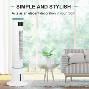 Simple Deluxe Mist Tower Fan, 12 Speeds & 3 Modes Settings Standing Fan ...