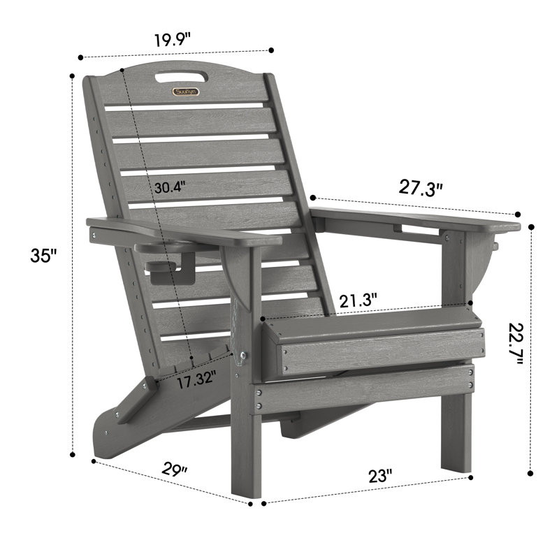 Rosecliff Heights Outdoor Fire Pit Chairs Weather-Resistant HDPE ...