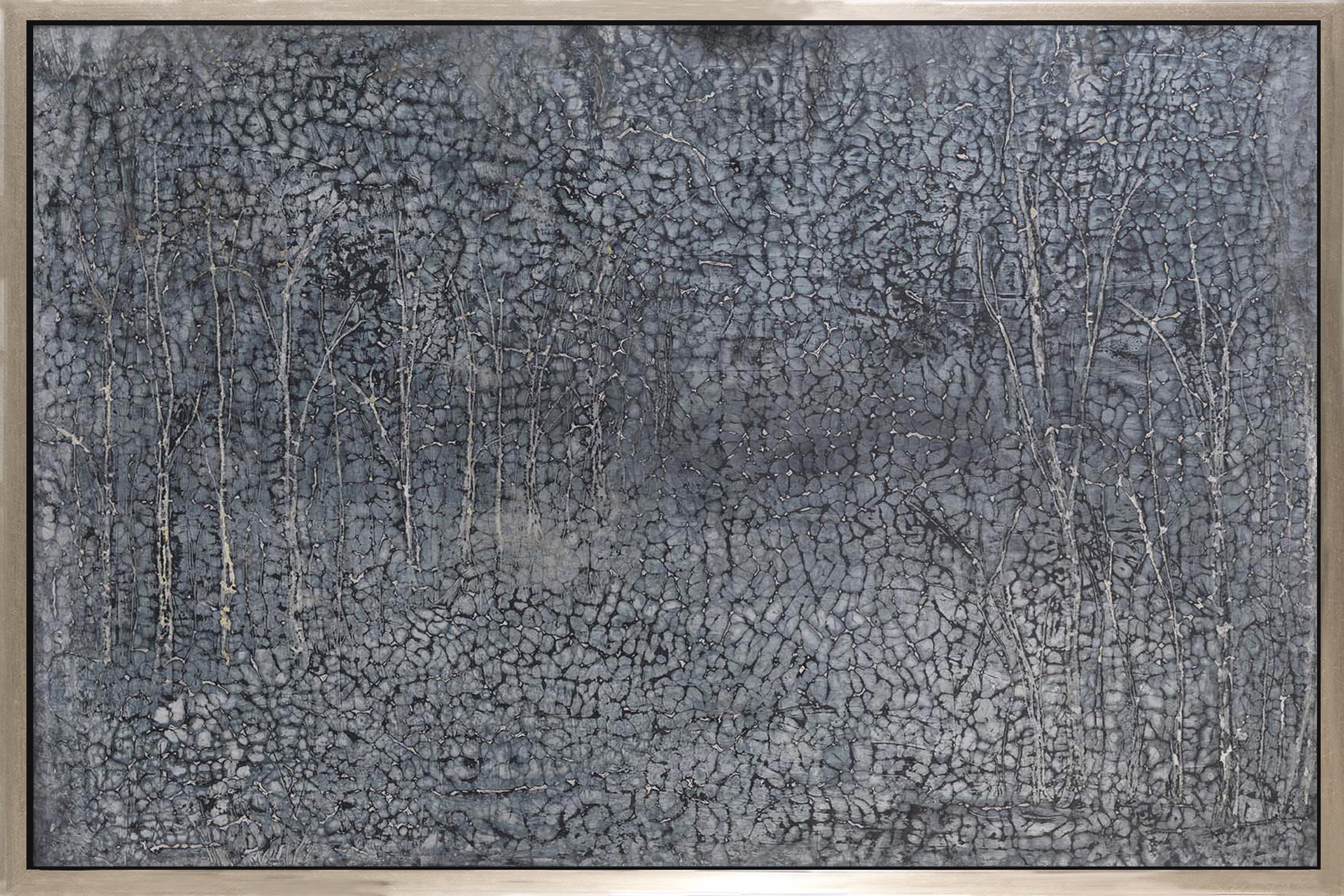 CHC Art, Inc. Gray Winter - Floater Frame Painting on Canvas | Wayfair