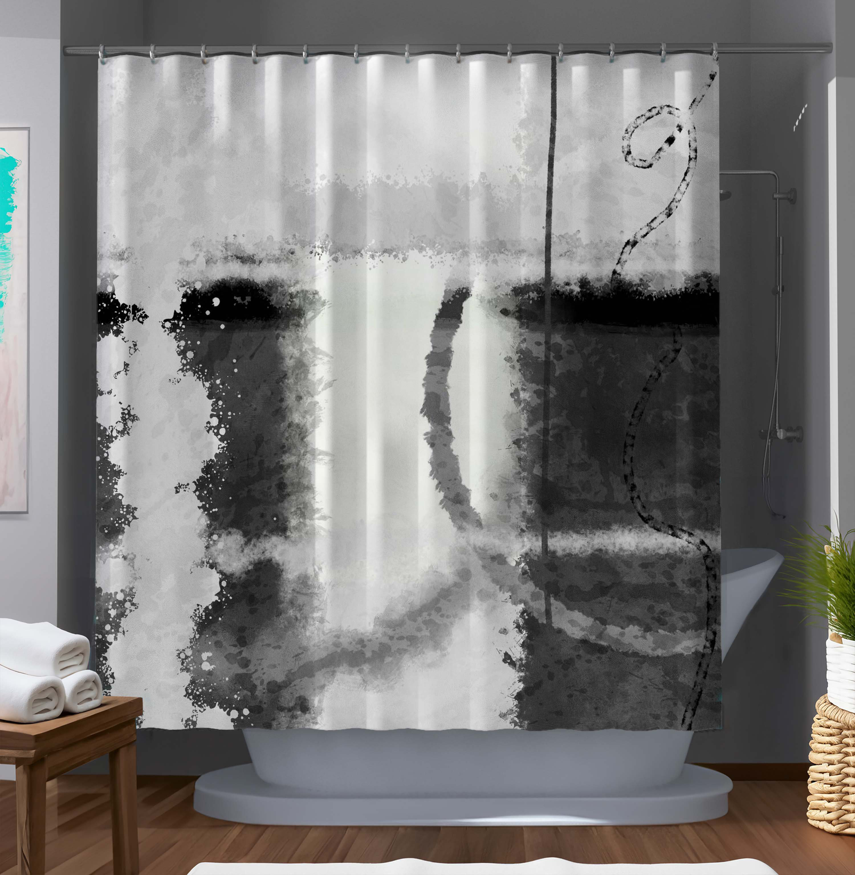 LeRoi Products Sheer Singular Designer Shower Curtain - Wayfair Canada