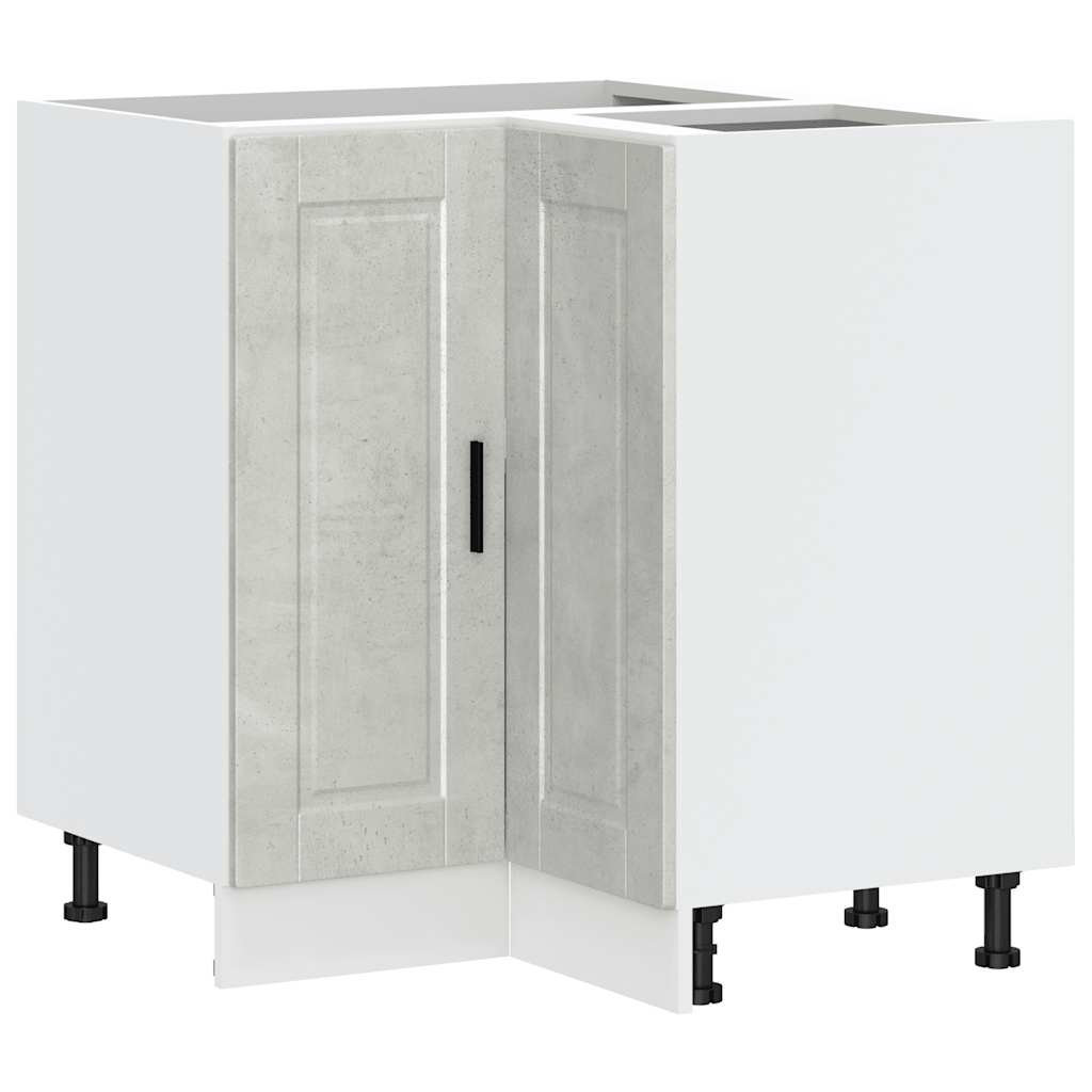 VidaXL Latitude Run Kitchen Corner Base Cabinet Porto Concrete Grey ...