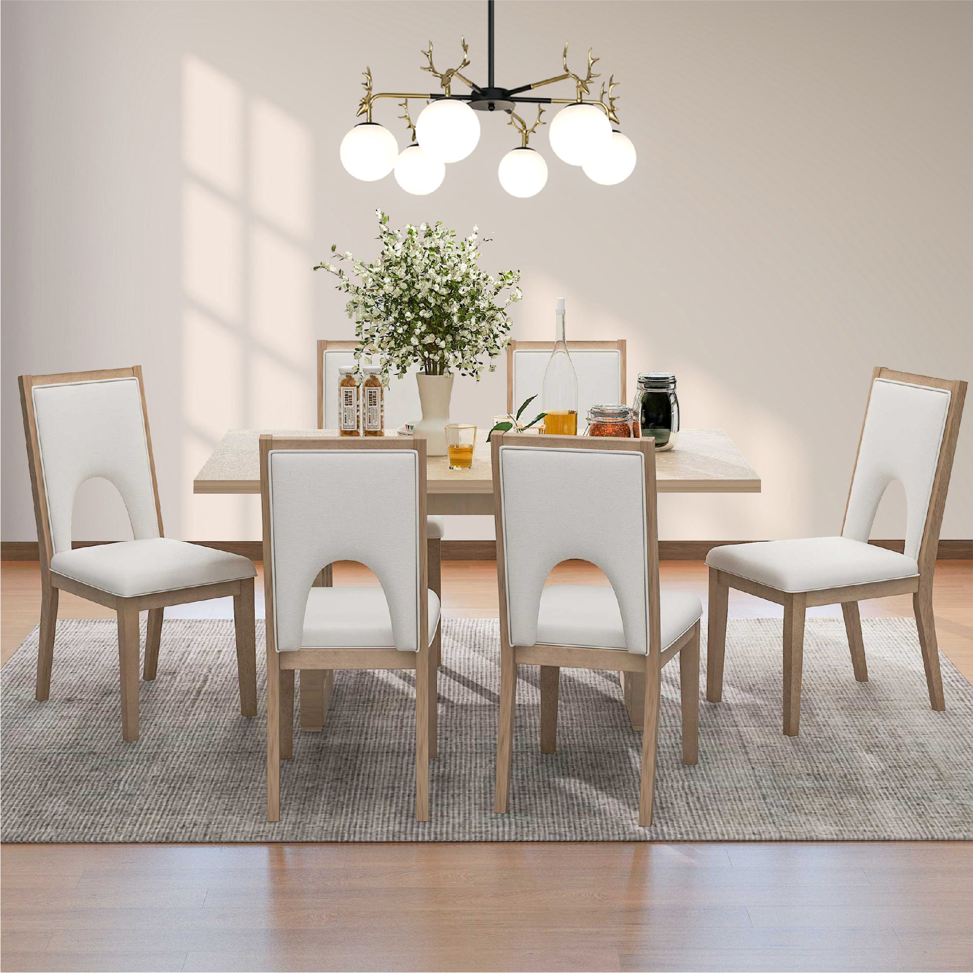 Millwood Pines Cutaia Rectangular 36'' L x 60'' W Dining Set | Wayfair
