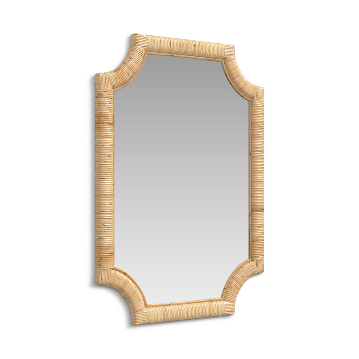 Joss & Main Citrine Rattan Framed Accent Mirror & Reviews | Joss & Main