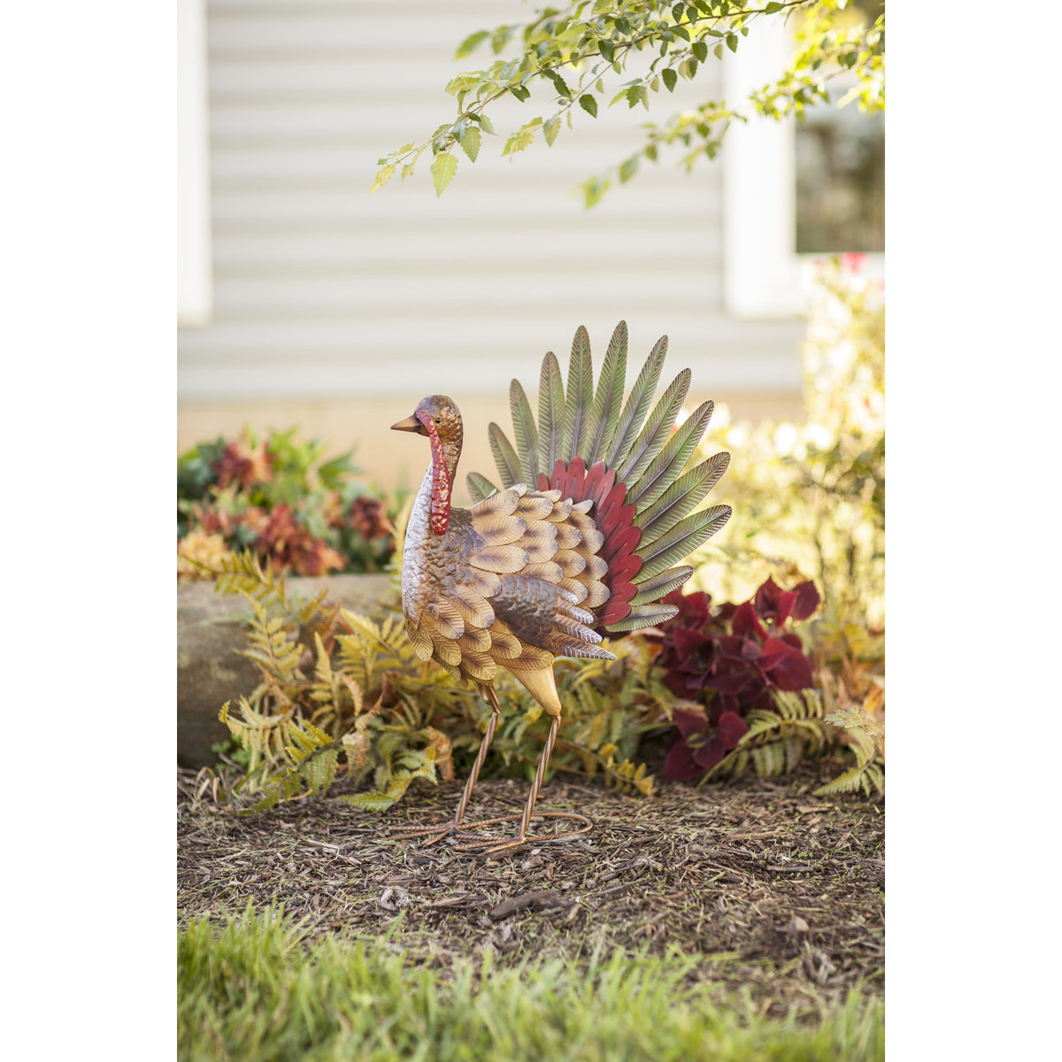 Plow & Hearth Turkey Lawn Figurine & Reviews | Perigold