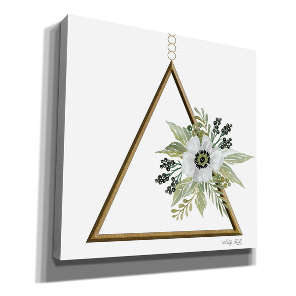 Red Barrel Studio® " Geometric Triangle Muted Floral II " by Cindy ...