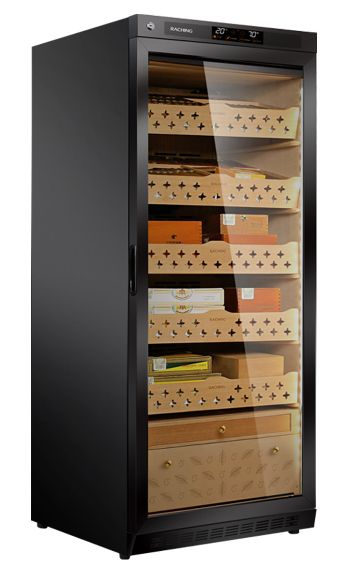 Prep & Savour RACHING Dwann Cigar Climate Control Cabinet, MON1800 ...