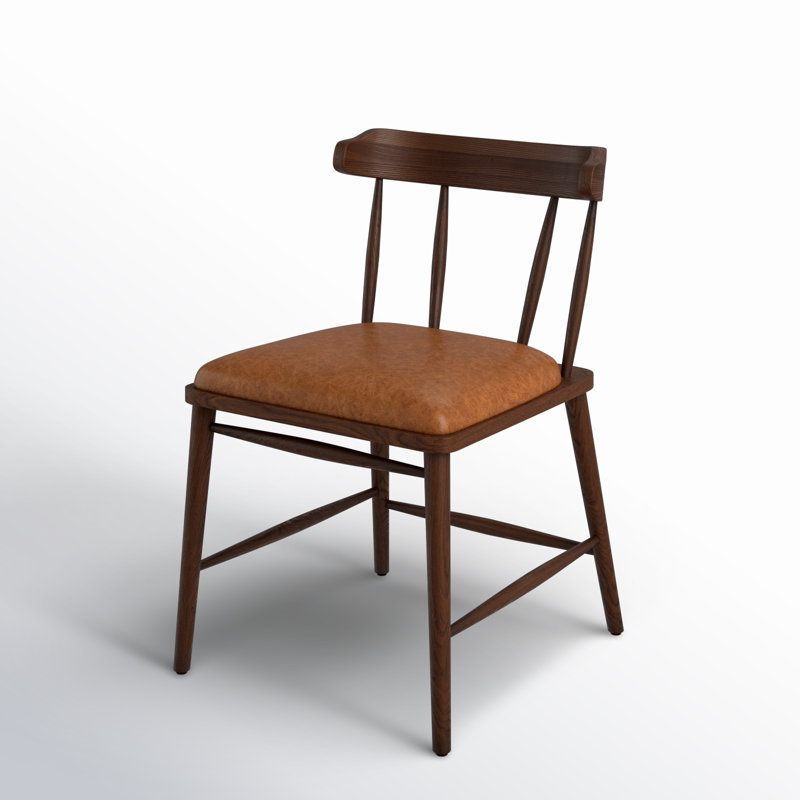 Birch Lane™ Waverly Leather Dining Chair | Wayfair