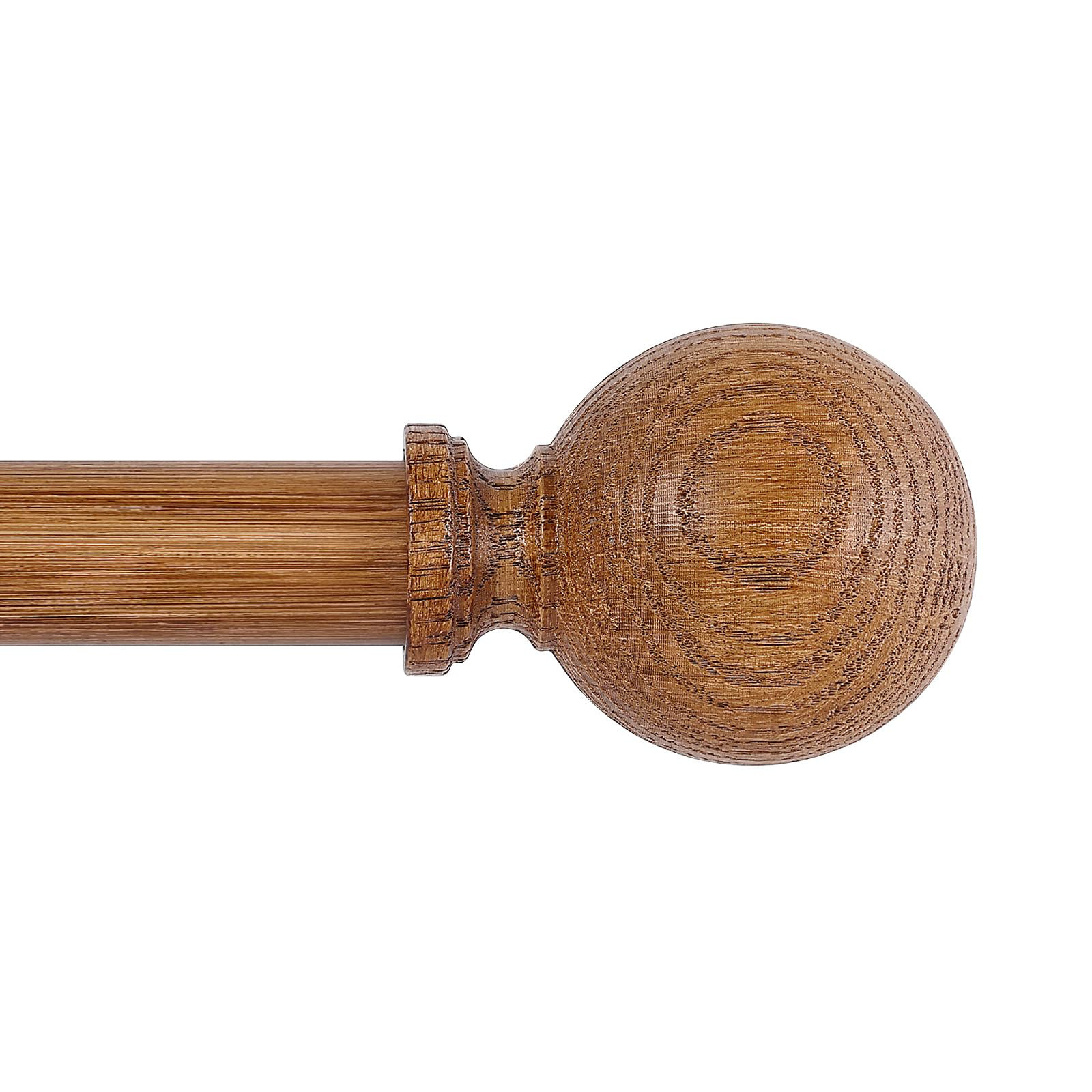 Darby Home Co Wood Curtain Rods For Windows 18 To 60 Inch,1 Inch Wood ...