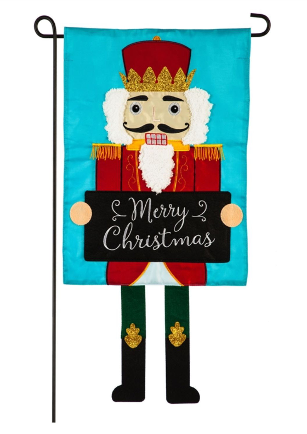 Evergreen Enterprises, Inc Christmas Nutcracker 2-Sided Nylon 15 x 9 ...