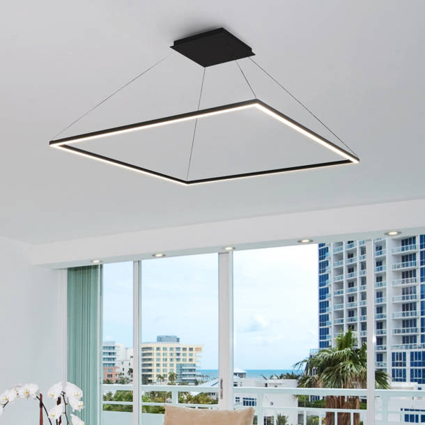 Kuzco Lighting Piazza Dimmable LED Square / Rectangle Chandelier | Wayfair