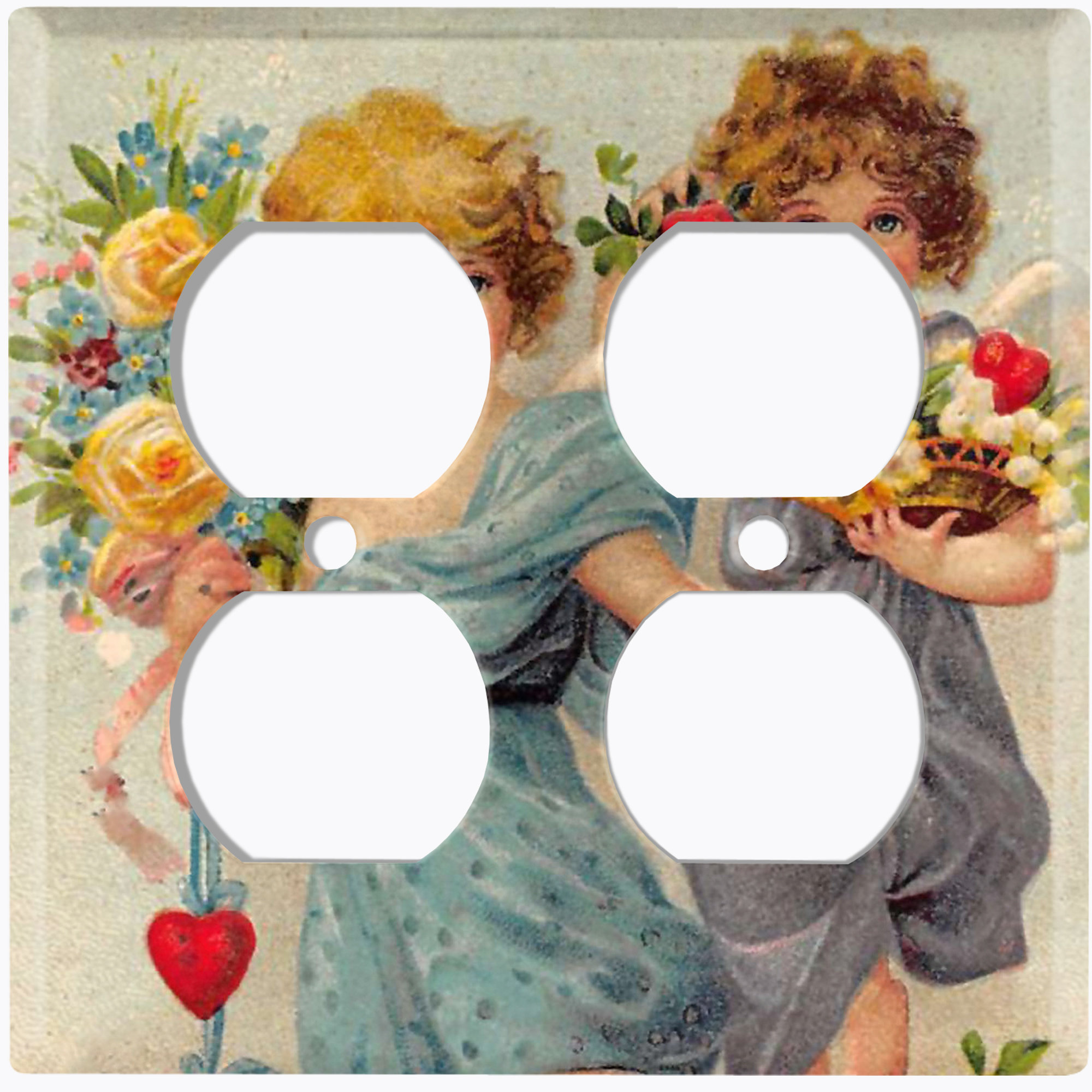 WorldAcc Cupid 2-Gang Toggle Light Switch Wall Plate | Wayfair