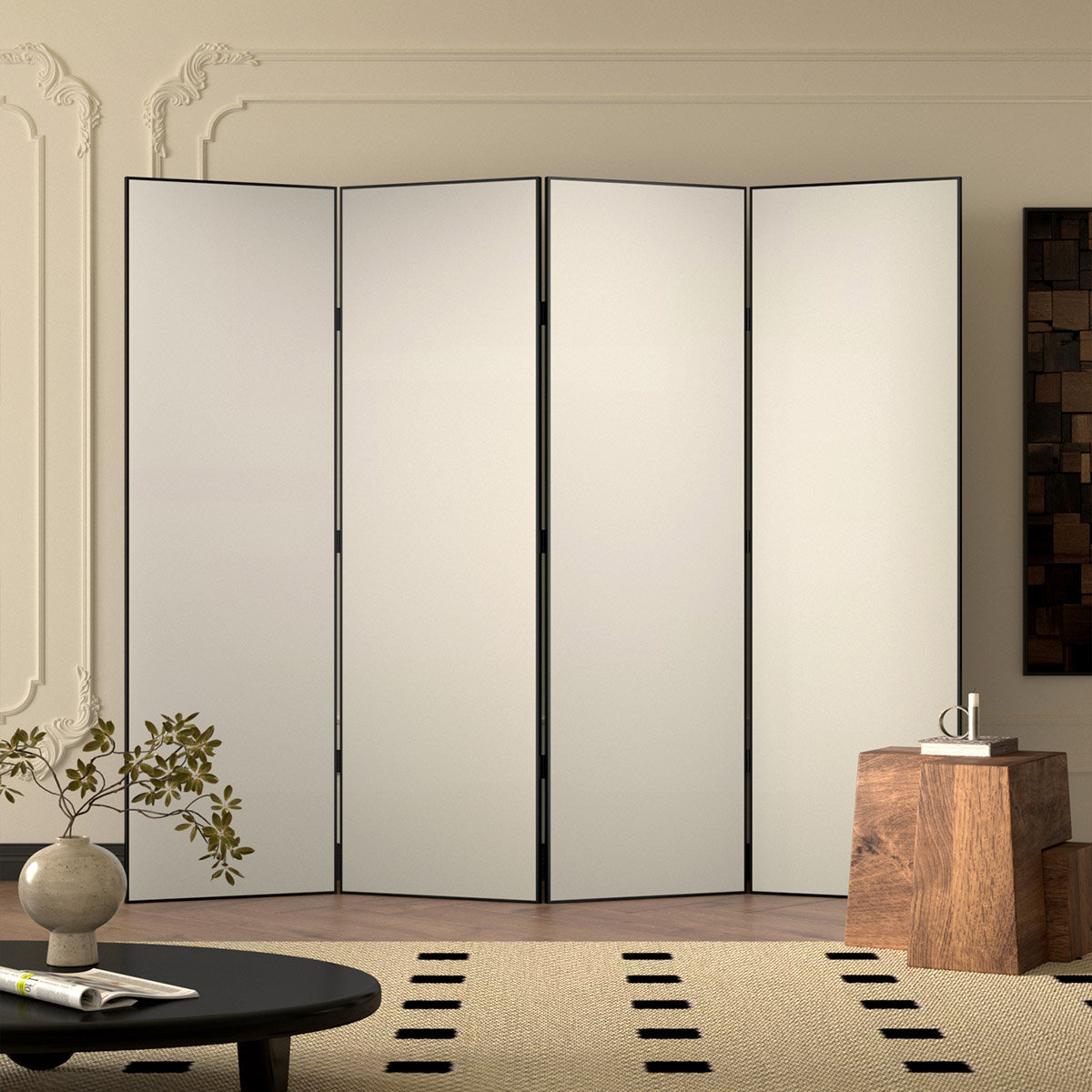 Orren Ellis Simple Modern Aluminum Folding Movable Screen - Wayfair Canada