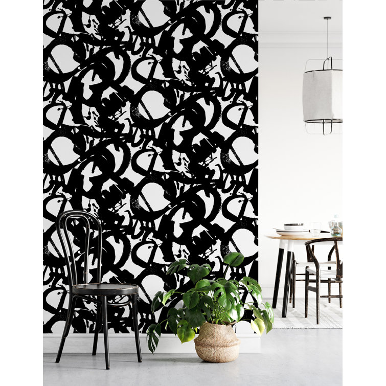 Wrought Studio Cleston Peel & Stick Abstract Roll & Reviews | Wayfair