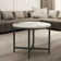 17 Stories 24 Inches Round Coffee Table With Metal X-Base & Reviews ...