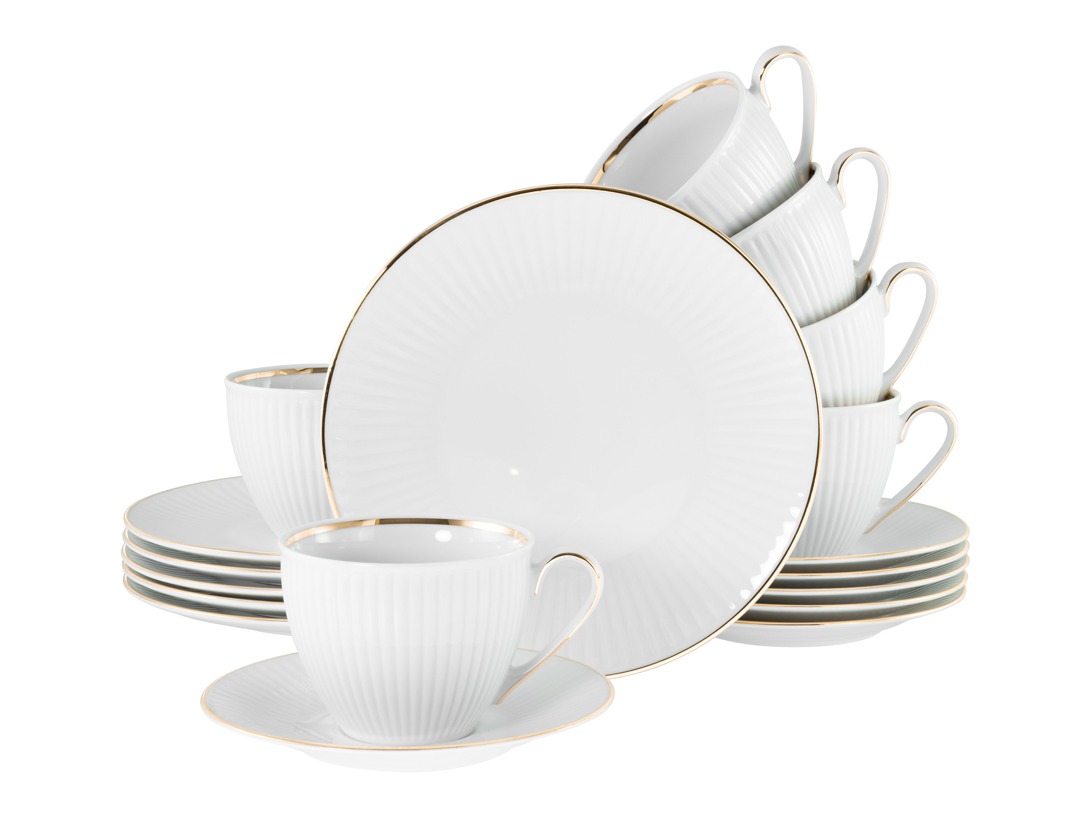 Creatable Valencia 18 Piece Porcelain Dinnerware Set - Service for 6 ...