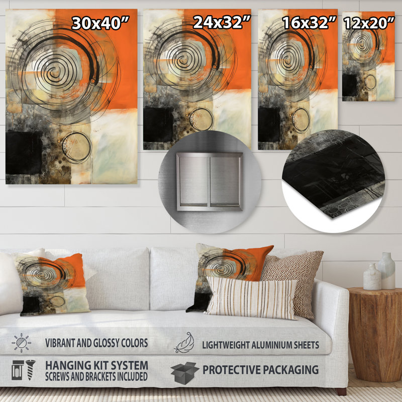 Ivy Bronx Mid Century Chromatics IV - Modern Midcentury Metal Wall ...