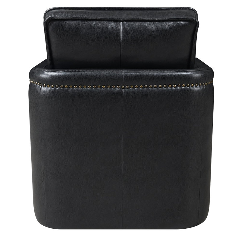 17 Stories Black Swivel Accent Chair | Wayfair