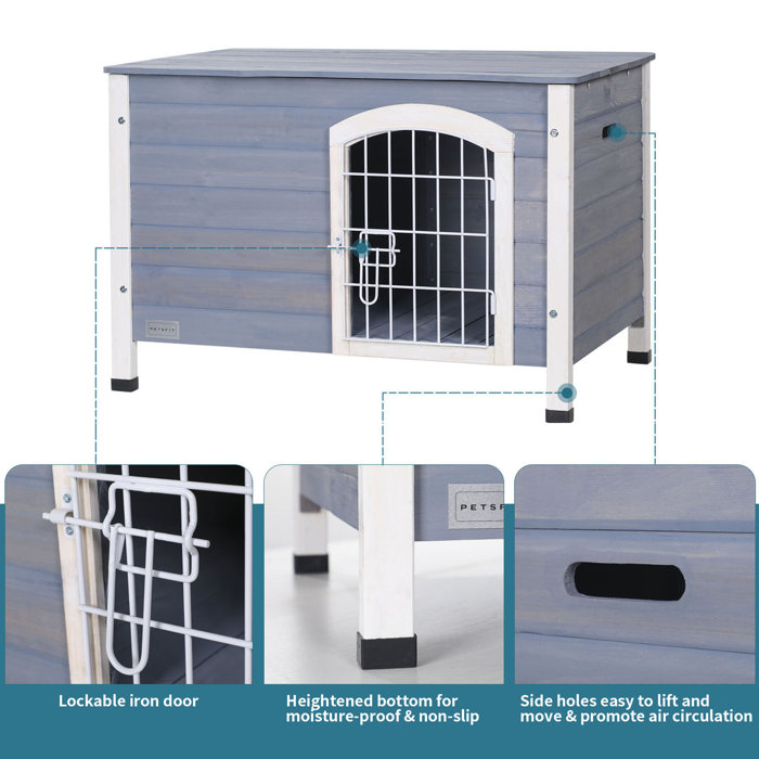 Tucker Murphy Pet™ Cyndia Wood Dog House & Reviews | Wayfair