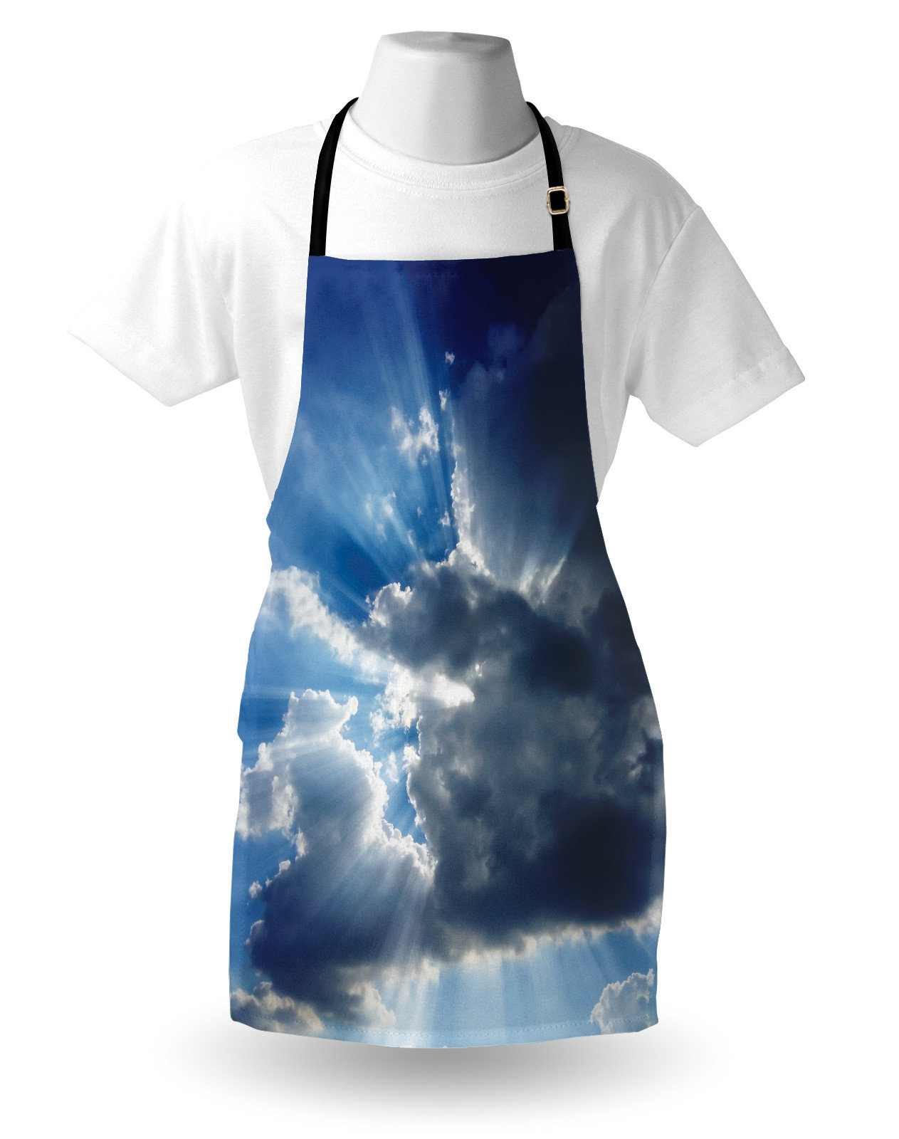 East Urban Home Landscape Apron Unisex Sunbeams from Clouds Adult Size ...