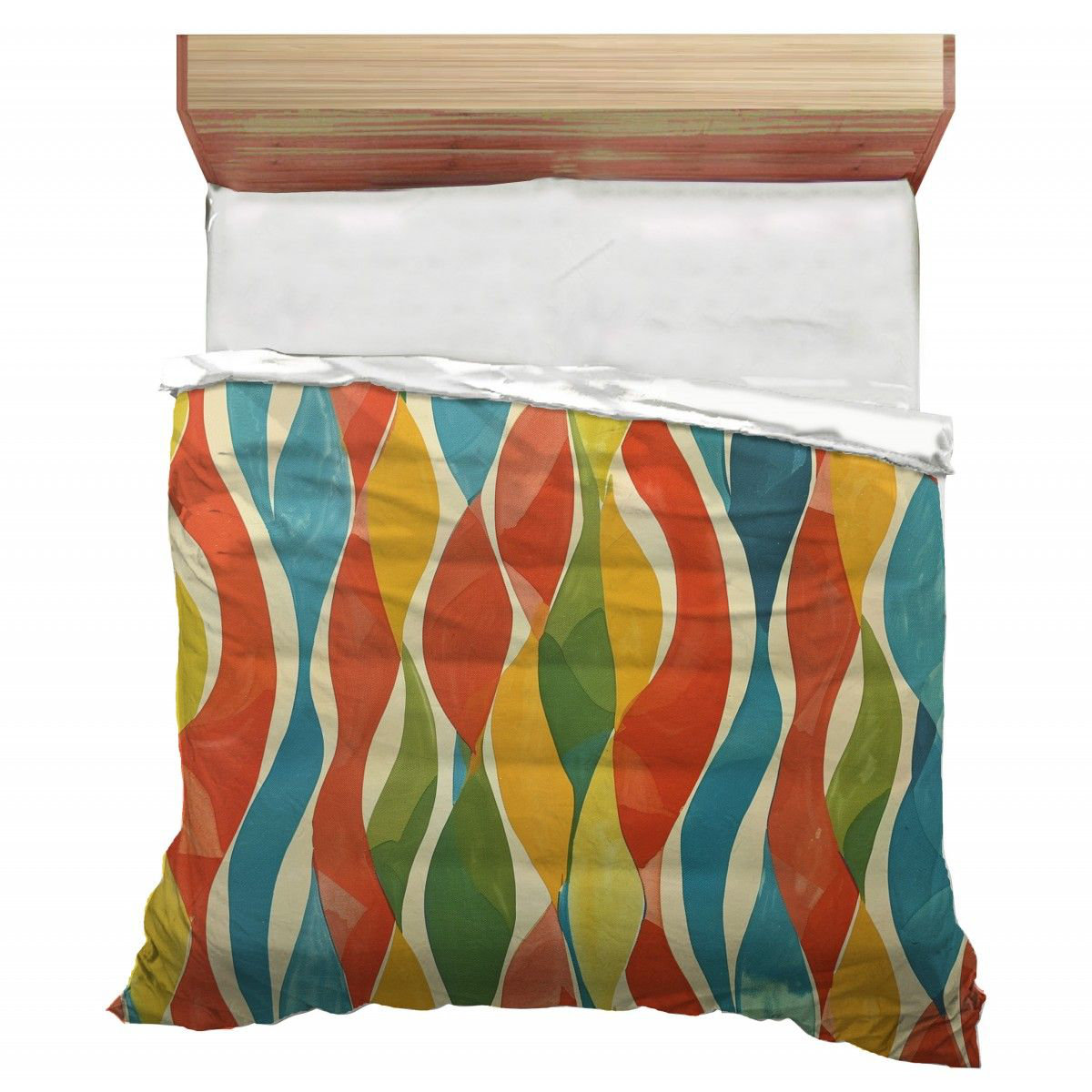 VisionDecor Wavy Microfiber Duvet Cover | Wayfair