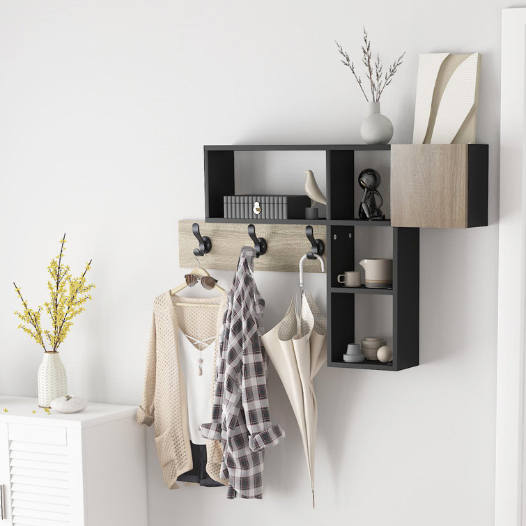 Williston Forge Wall 3 - Hook Wall Mounted Coat Rack | Wayfair.co.uk