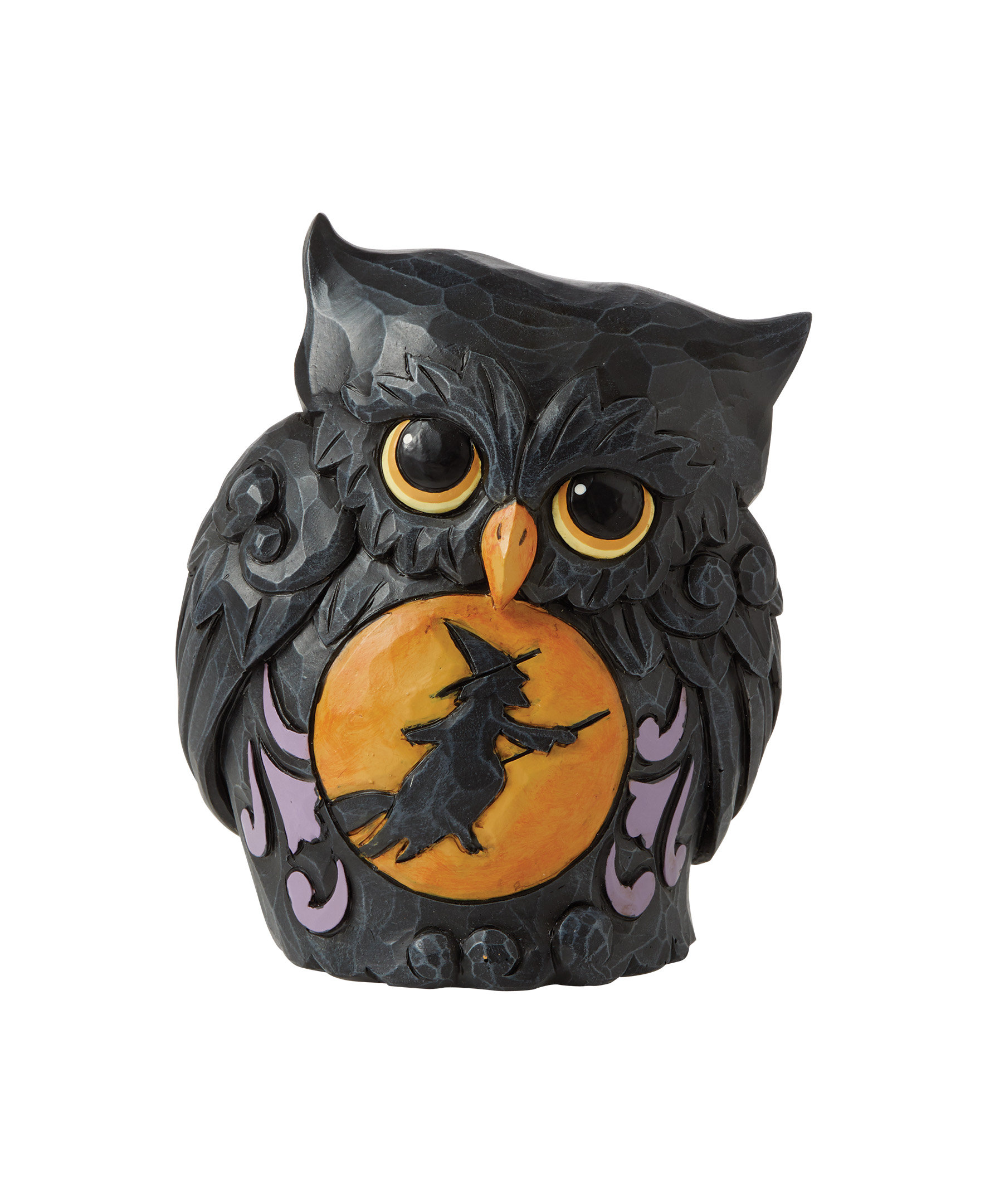 Jim Shore Heartwood Creek Halloween Owl Mini Figurine 3.8in H | Wayfair