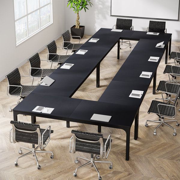 17 Stories Devereau Rectangular Meeting Table & Reviews | Wayfair