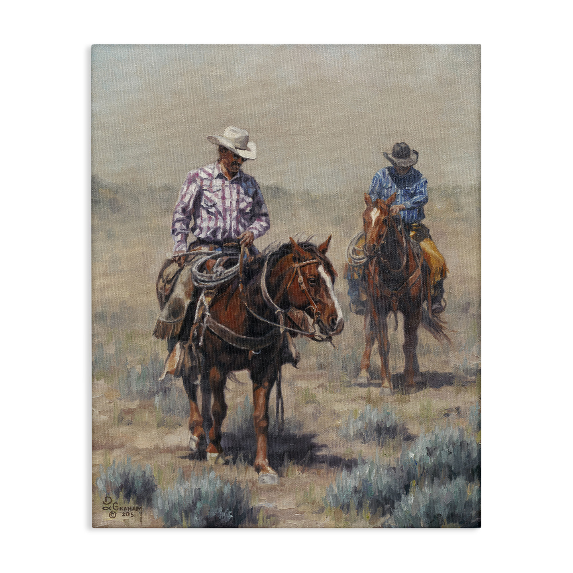 Union Rustic Dust Bowl Cowboys Canvas Wall Art by David Graham ...